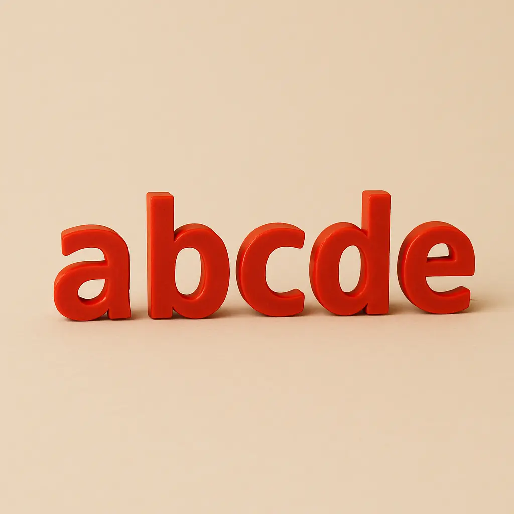 3D Printer Files | 3MF File | 3D‑Printed Verdana Font Alphabet Letters ...