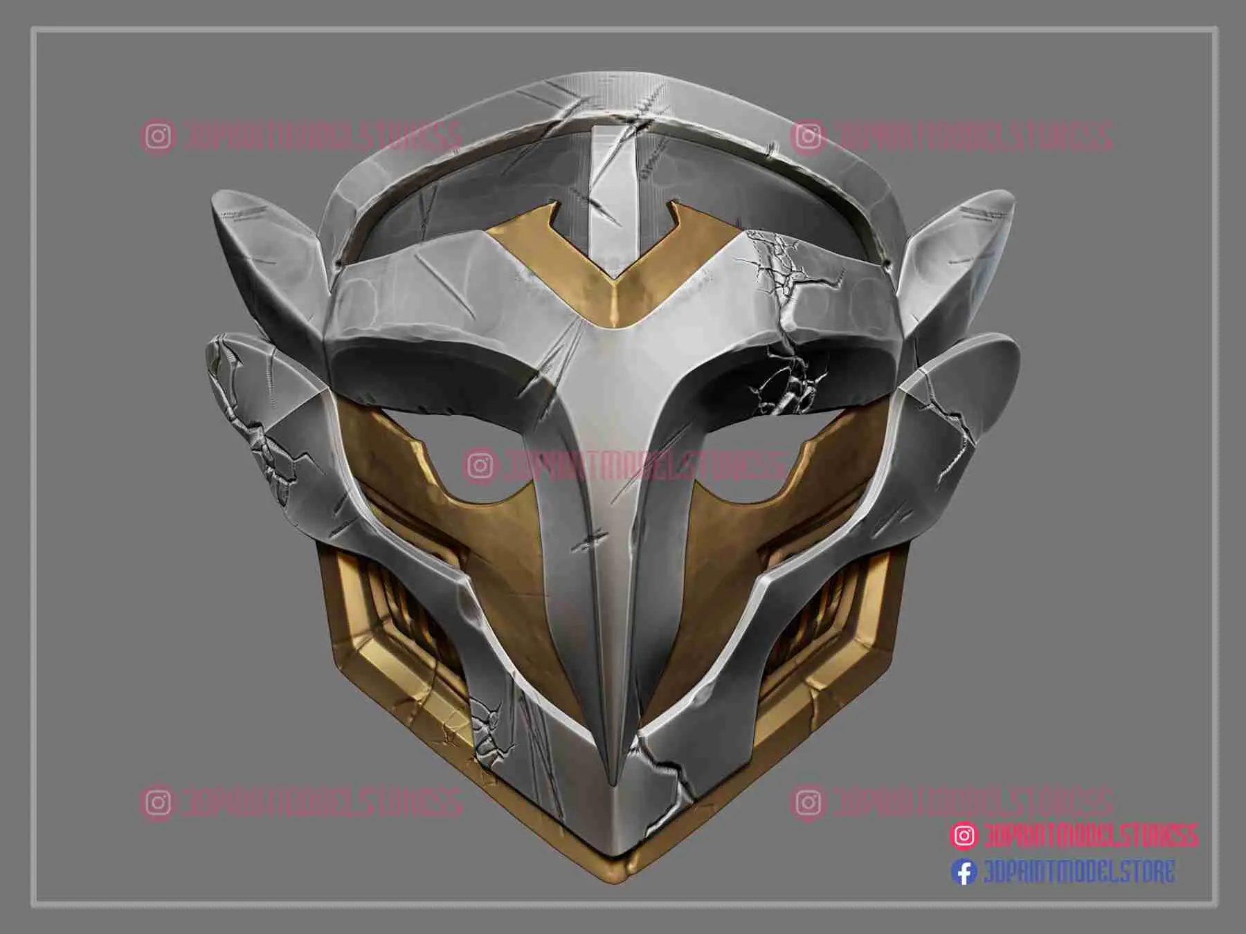 Cosplay STL Download - Firelight Leader Mask - League of Legends LOL ...