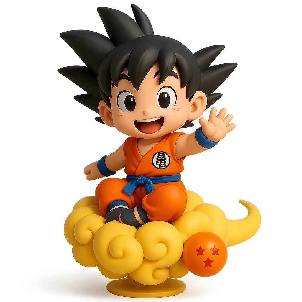 Other STL Download - Chibi Goku on Nimbus – Dragon Ball Z Cute Diorama ...