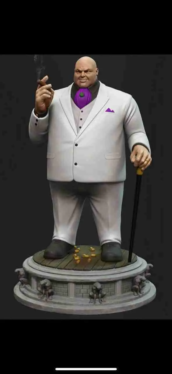 Free Characters & Creatures STL Download - KINGPINby Nathan Belanger