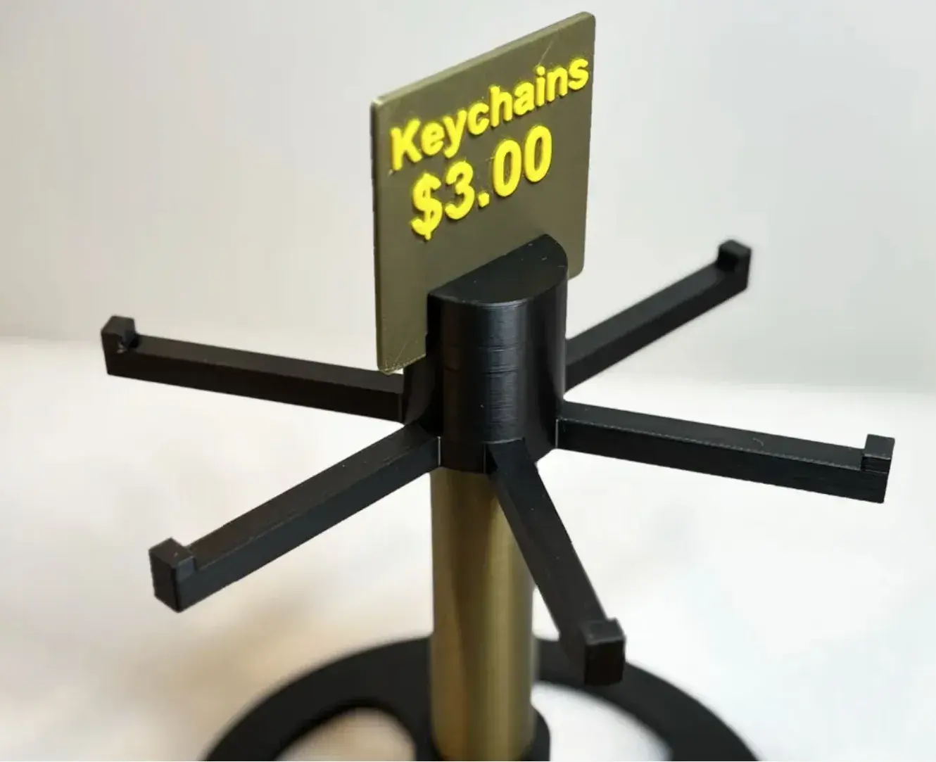 3D Printer Files | 3MF File | Spinning customizable keychain display ...