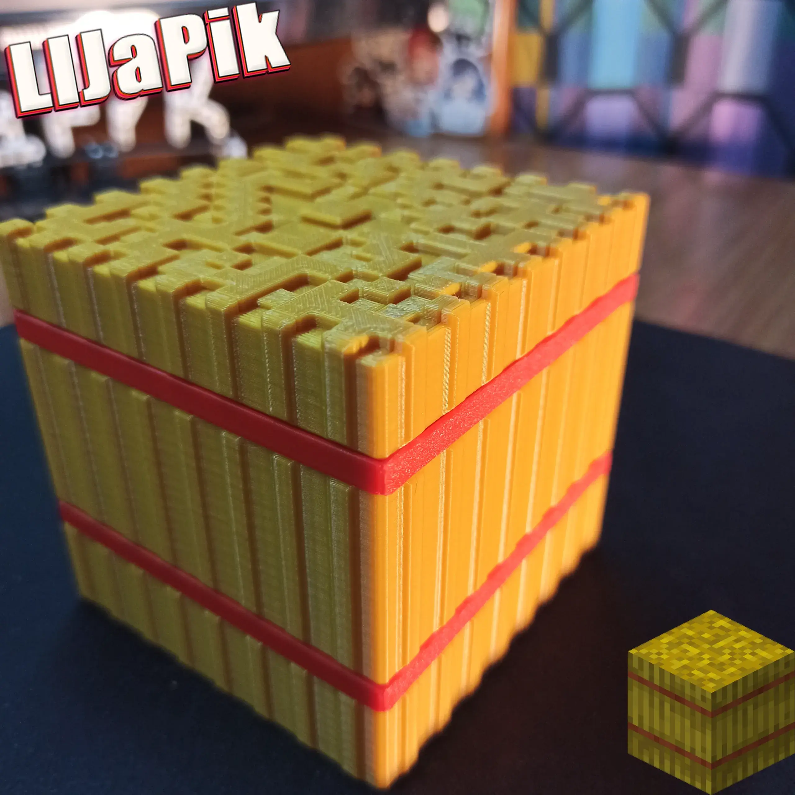 Other STL Download - Minecraft Hay Bale / Майнкрафт Сено / Сhest ...