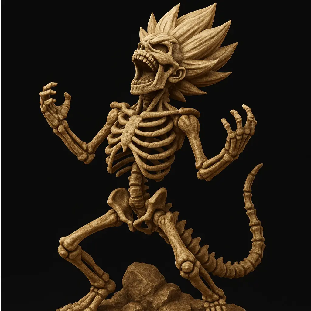 3D Printer Files | 3MF File | Goku Saiyan Fossil | Creality Cloud