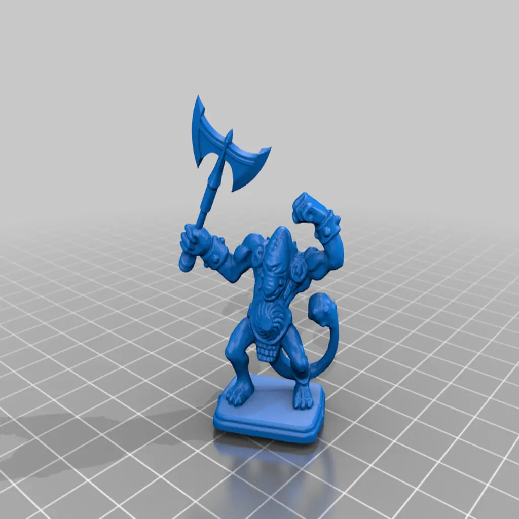 Free Characters & Creatures STL Download - Heroquest Fimir New Axeby ...