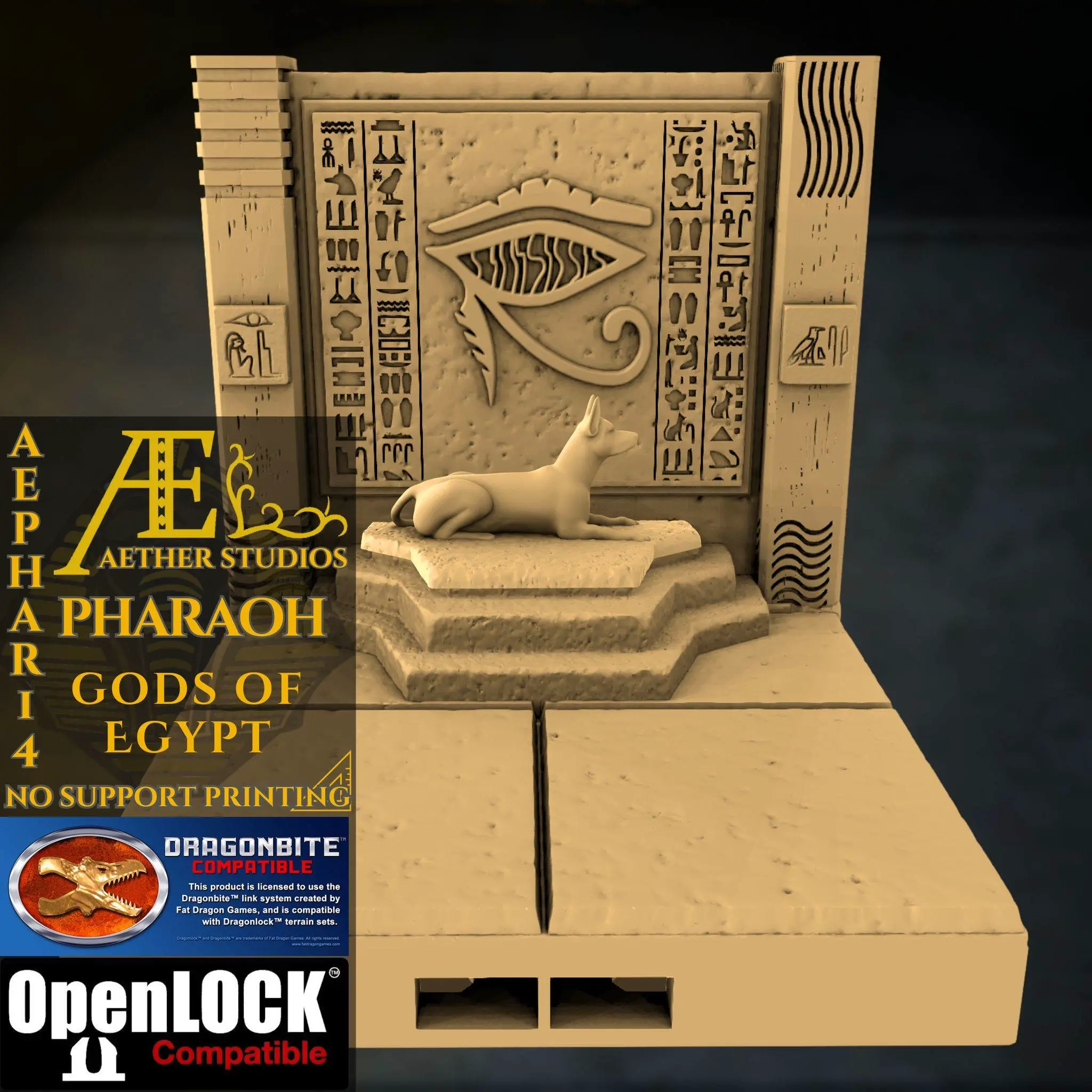 Props & Terrain STL Download - AEPHAR14 - Gods of Egyptby Aether Studios