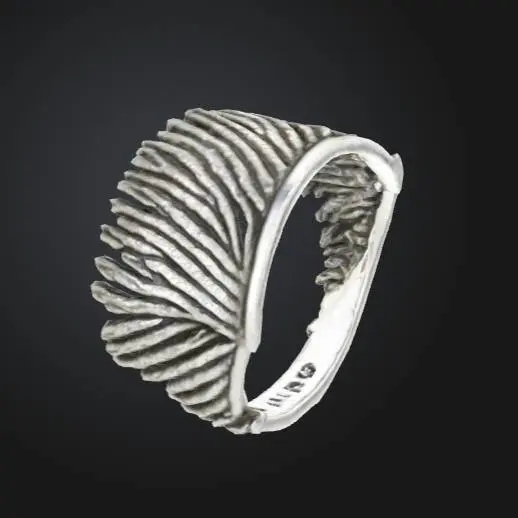 Jewelry & Accessories STL Download - Algae ringby CuriuM