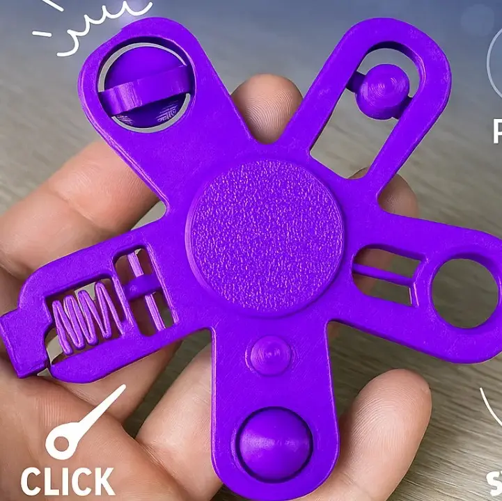 Other STL Download - Multifunctional fidget spinner clicker tosby ...