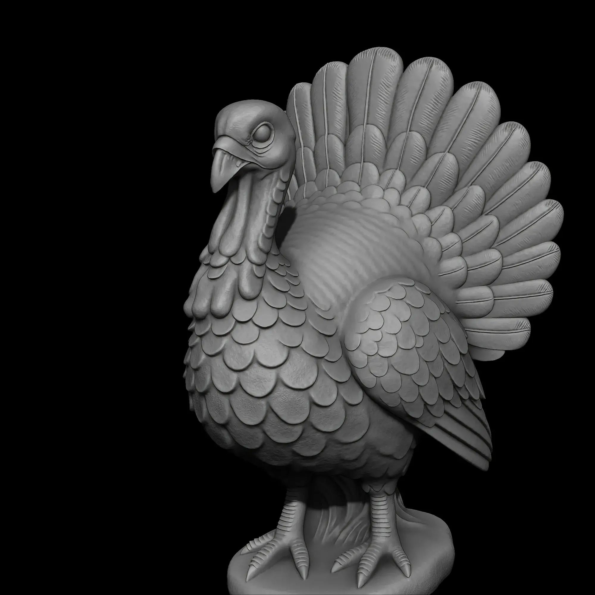 Home Decorations & Ornaments STL Download - Classic Turkey Statue ...