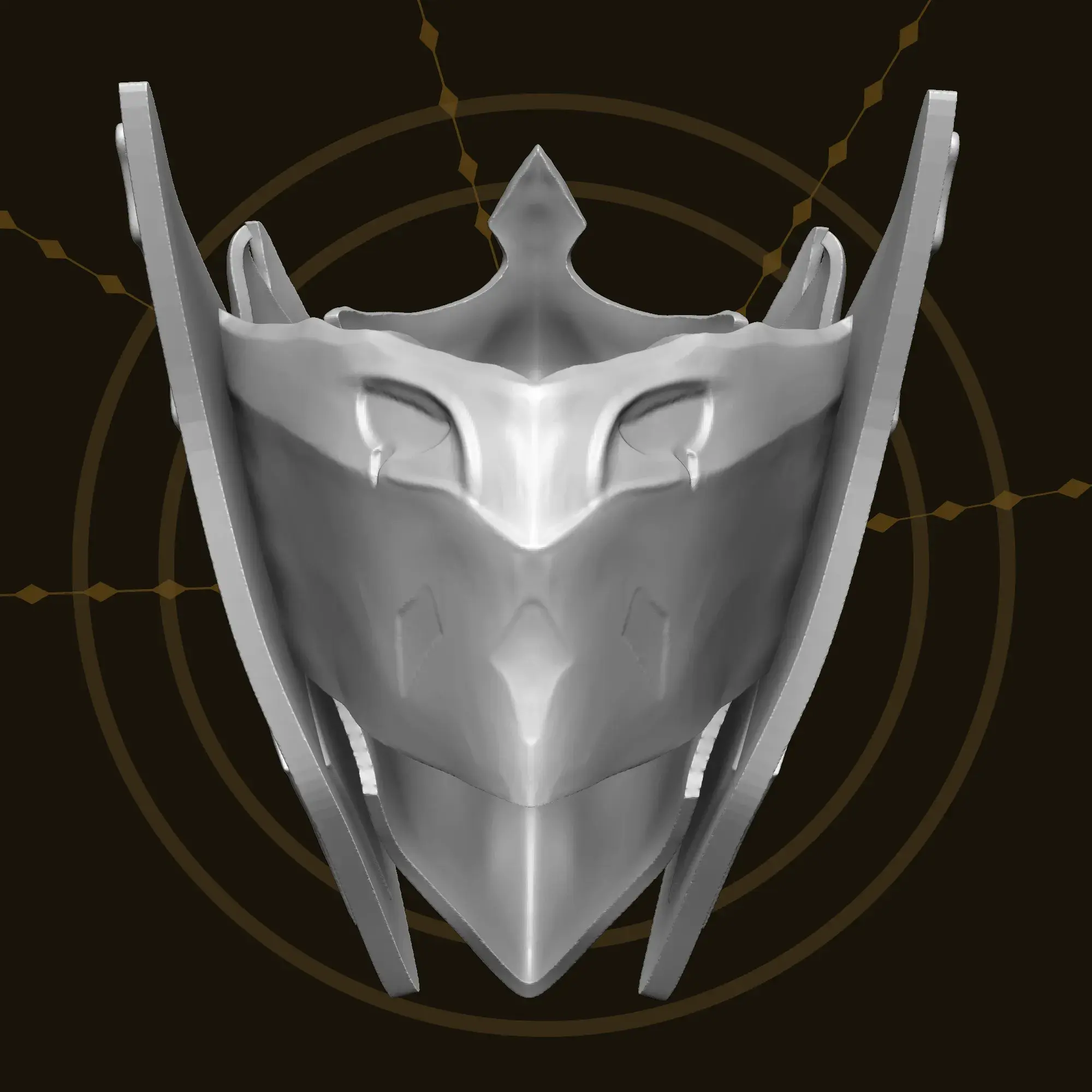 Cosplay STL Download - Arcana Jhin Mask 3D STLby diepriver