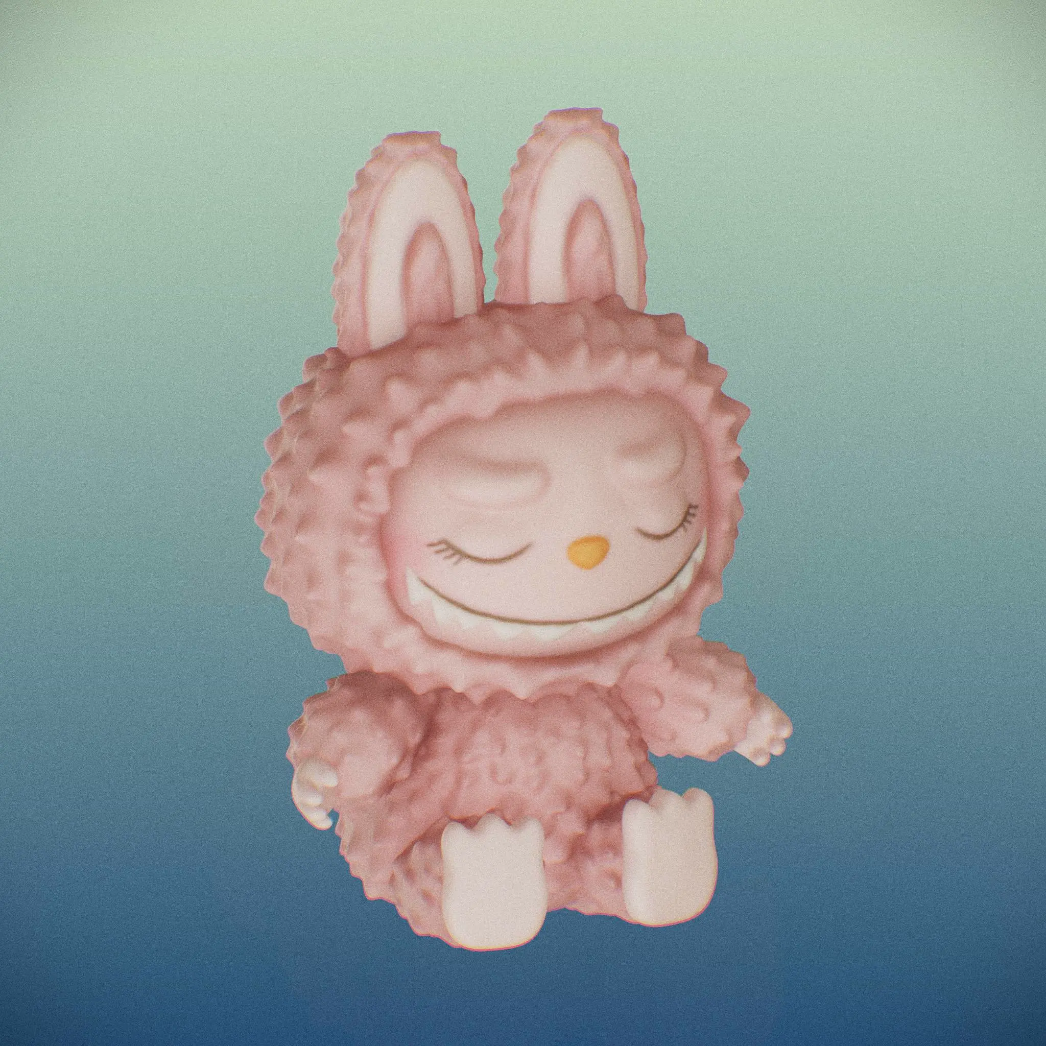 Archivos de impresora 3D | Archivo 3MF | Epic pink labubu sitting model ...