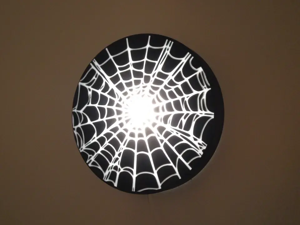Archivos de impresora 3D | Archivo 3MF | Halloween spider web lamp ...