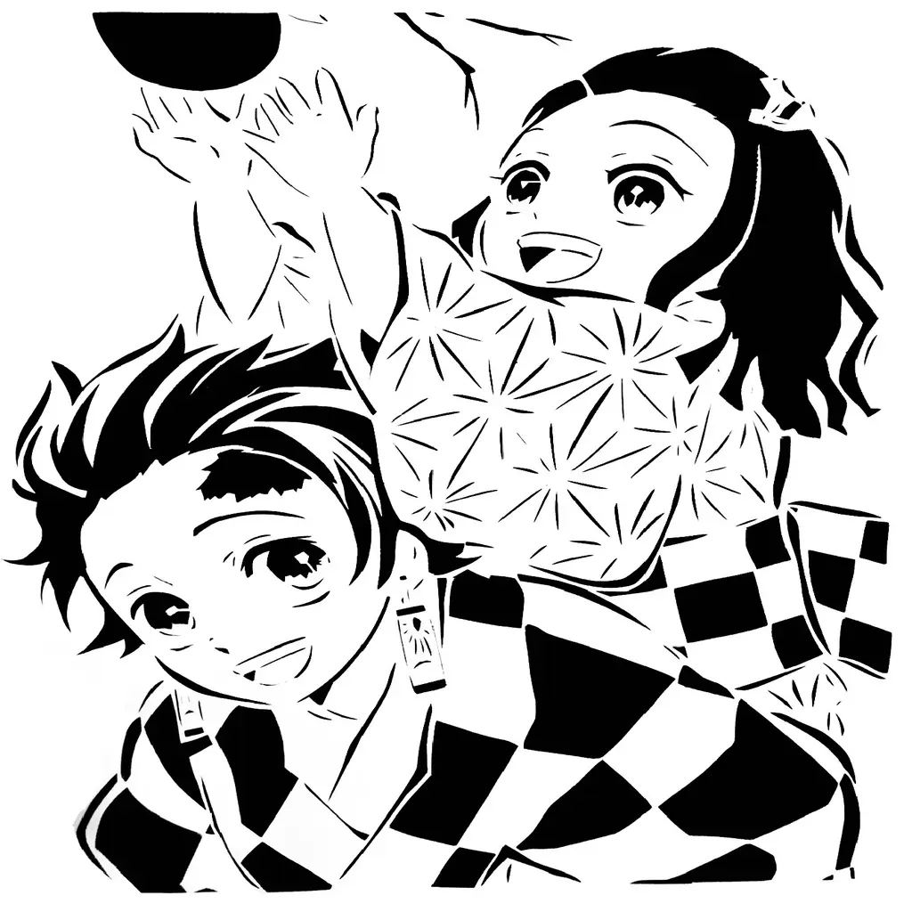 Free Digital Art STL Download - Demon Slayer stencilby SMT_M 🦊