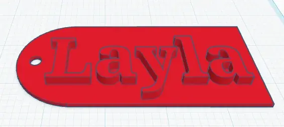 Free Other STL Download - Layla name tagby iroh Chavez