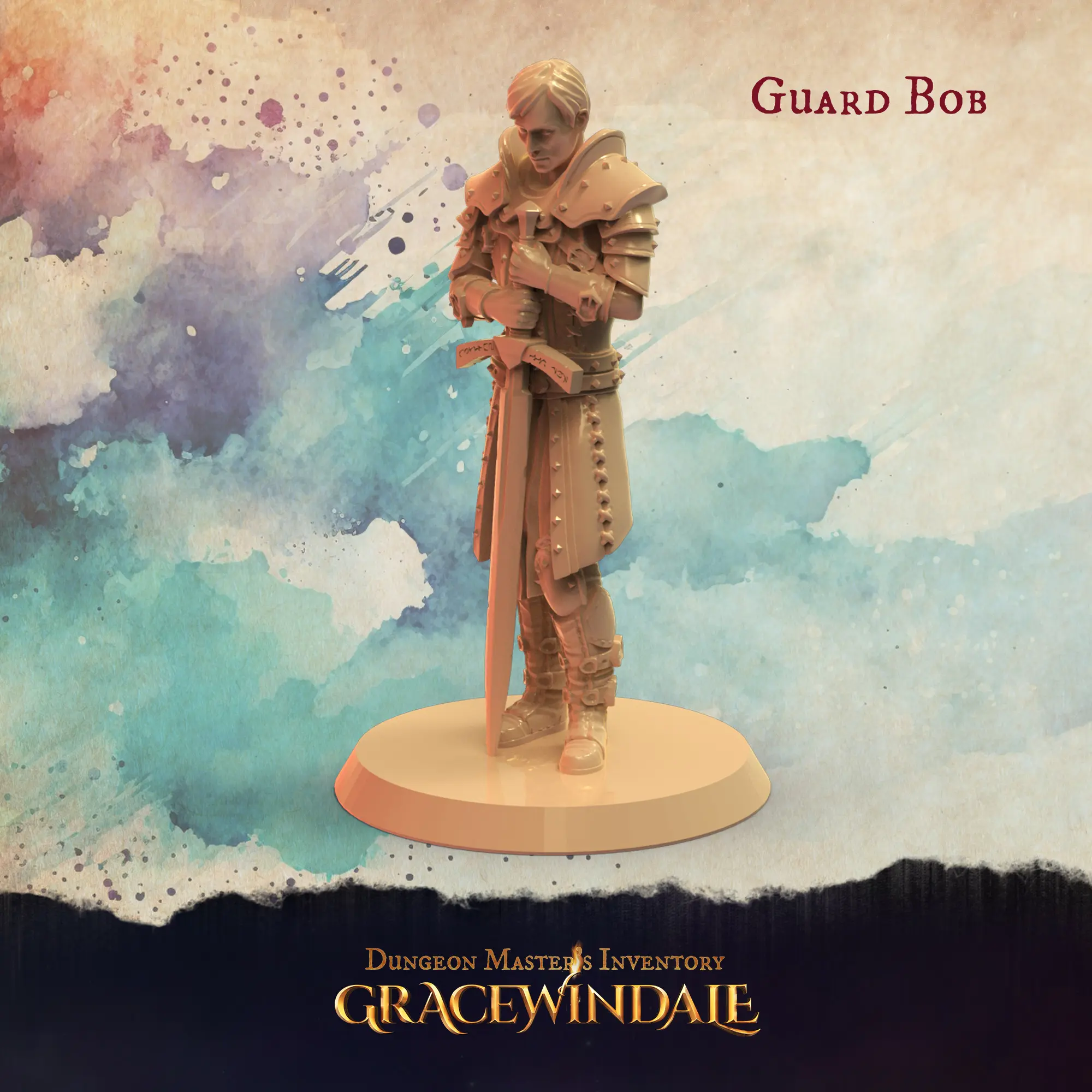 Free Miniature Games & Accessories STL Download - Guard Bobby Gracewindale