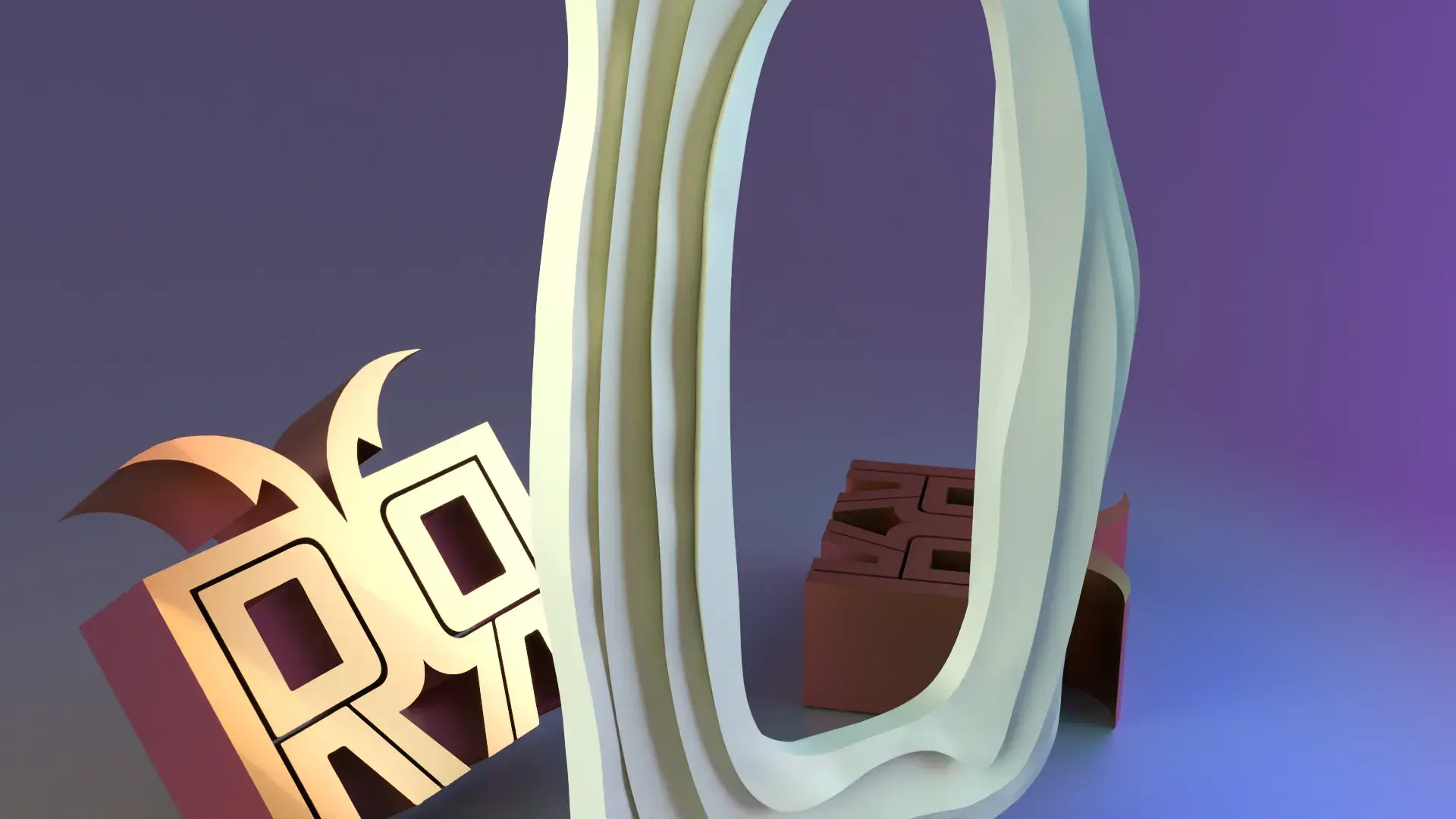 Home Decorations & Ornaments STL Download - Modern Flow Mirror Frameby ...