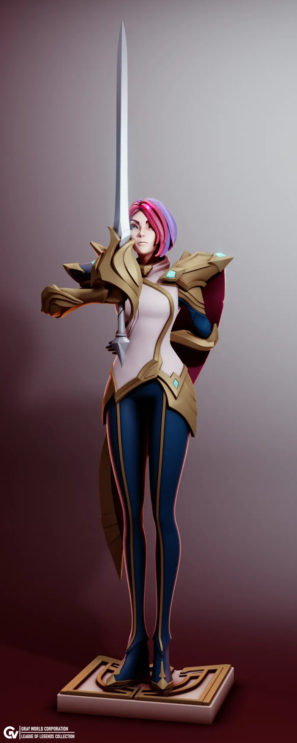 Characters & Creatures STL Download - Fiora | League of Legendsby Gray ...