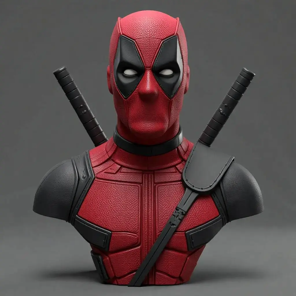gratuita Sculptures & Artworks STL Descarga - Realistic Deadpool body ...