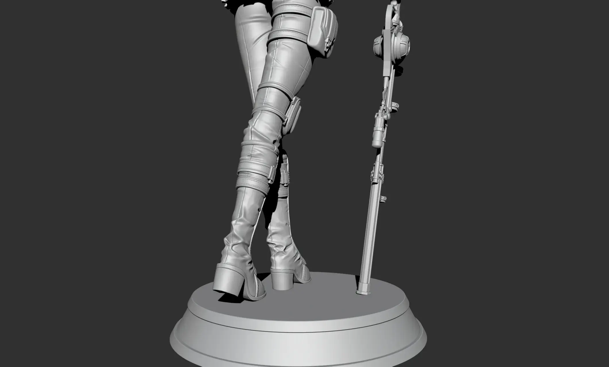 Characters & Creatures STL Download - Arcane Caitlyn 3D Figure | League ...