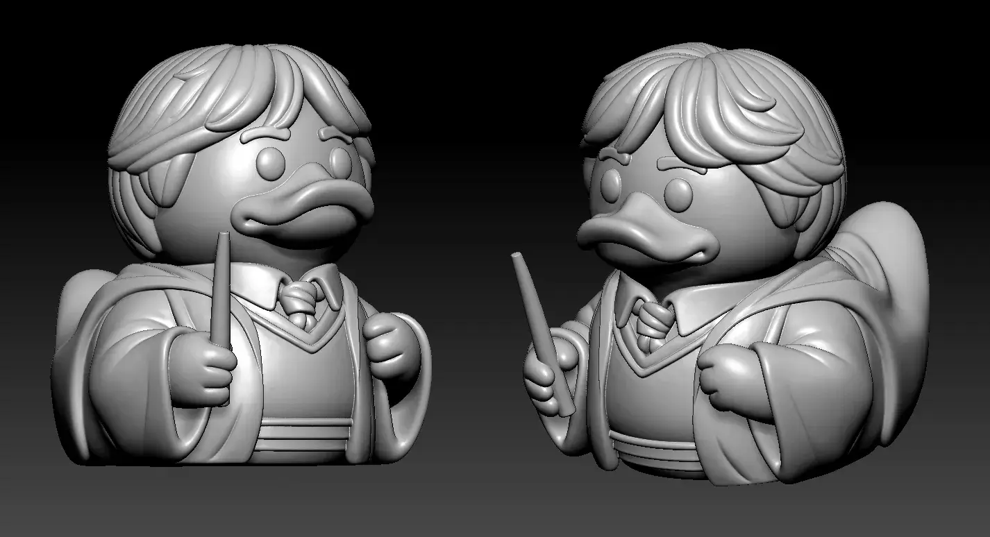 Other STL Download - Rubber Duck - Ron Weasley - Harry Potter - 3D ...