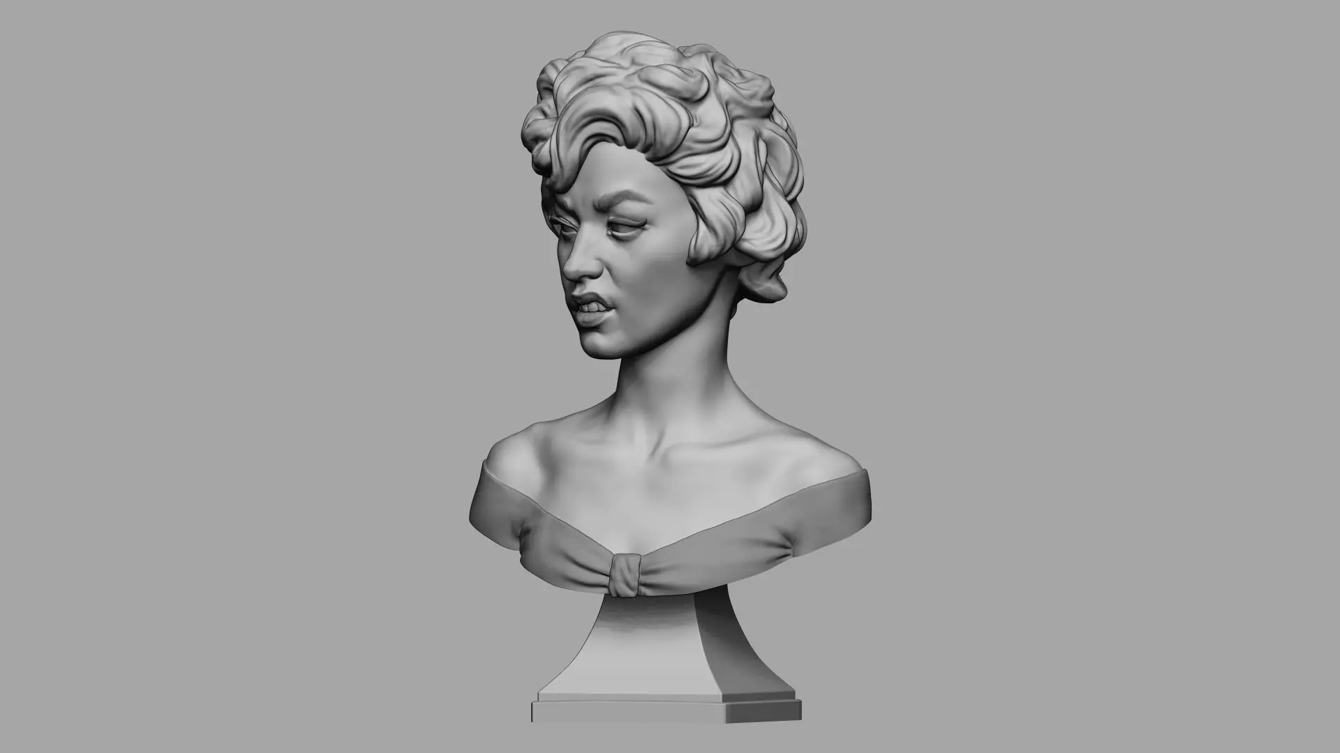 Sculptures & Artworks STL Download - Female bust 006by AS ART