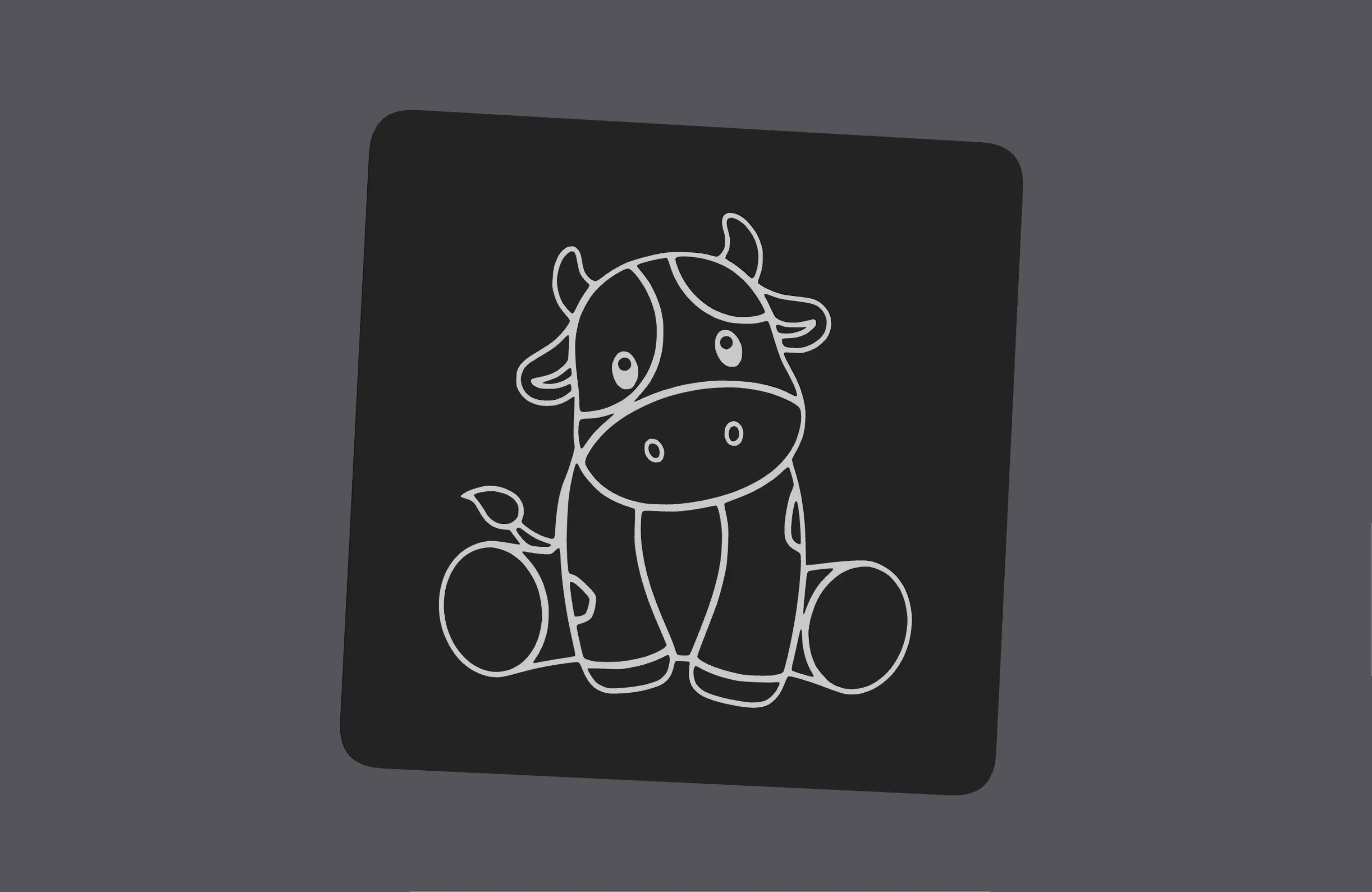 Sculptures & Artworks STL Download - Farm Animals - Sitting Cow ...