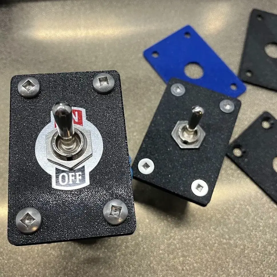 3D Printer Files | 3MF File | Toggle Switch Plate 60mm x 40mm ...