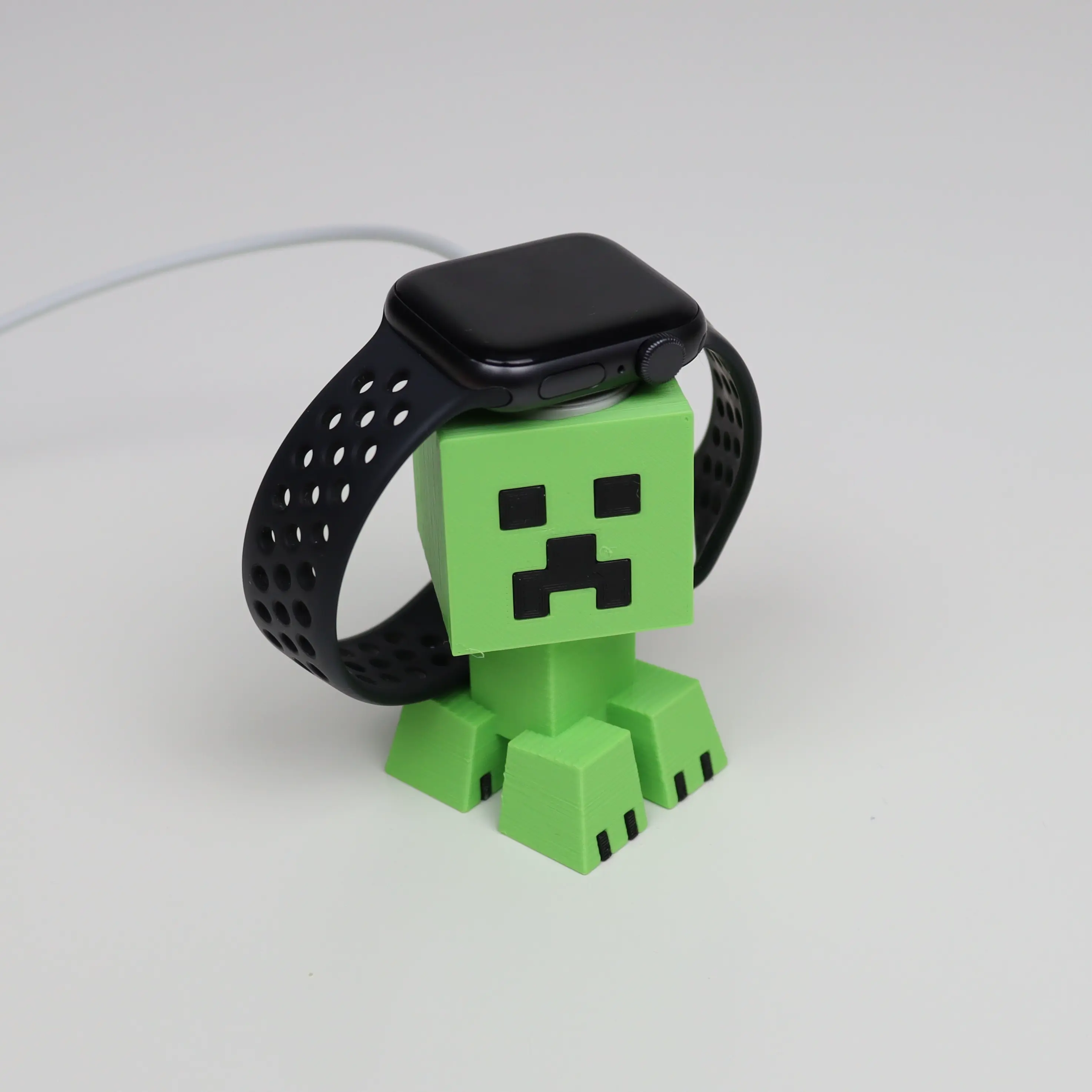 Other STL Download - MINECRAFT CREEPER APPLE WATCH STANDby CUBE3DWORLD