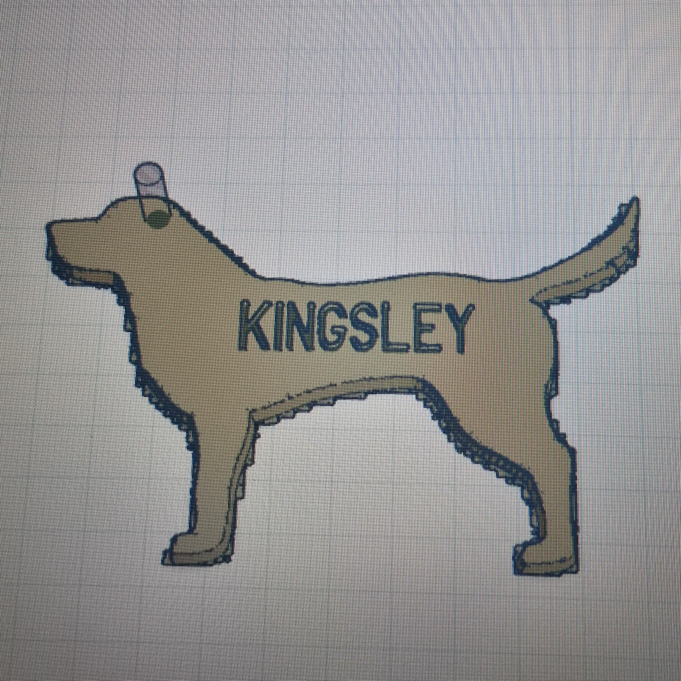 3D Printer Files | 3MF File | Kingsley name tag | Creality Cloud