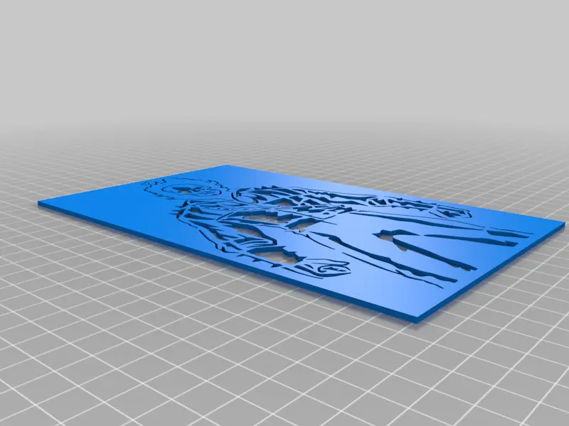 Free Characters & Creatures STL Download - Ghost Rider stencil 4by SMT_M 🦊