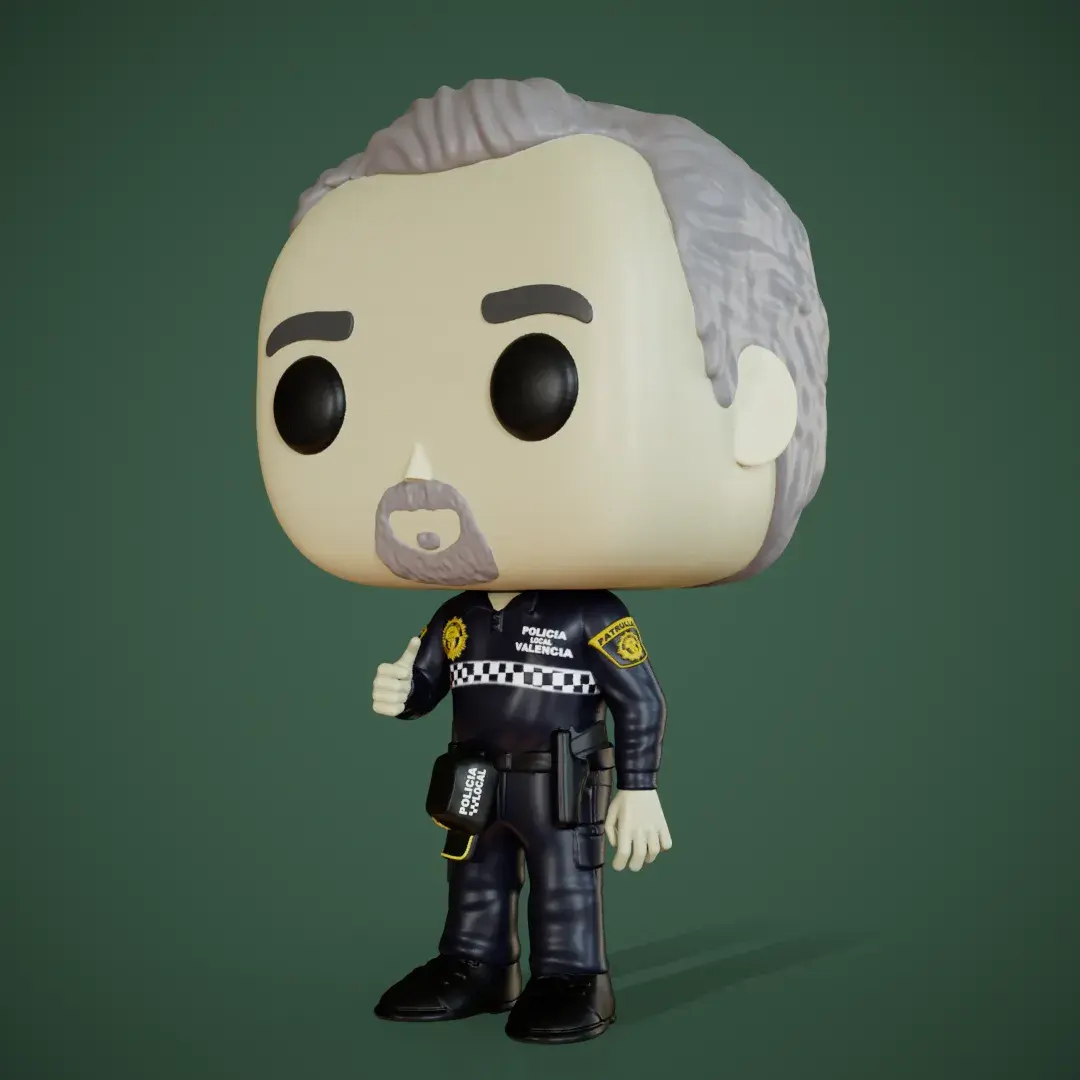 Sculptures & Artworks STL Download - Funko policiaby Axos3D