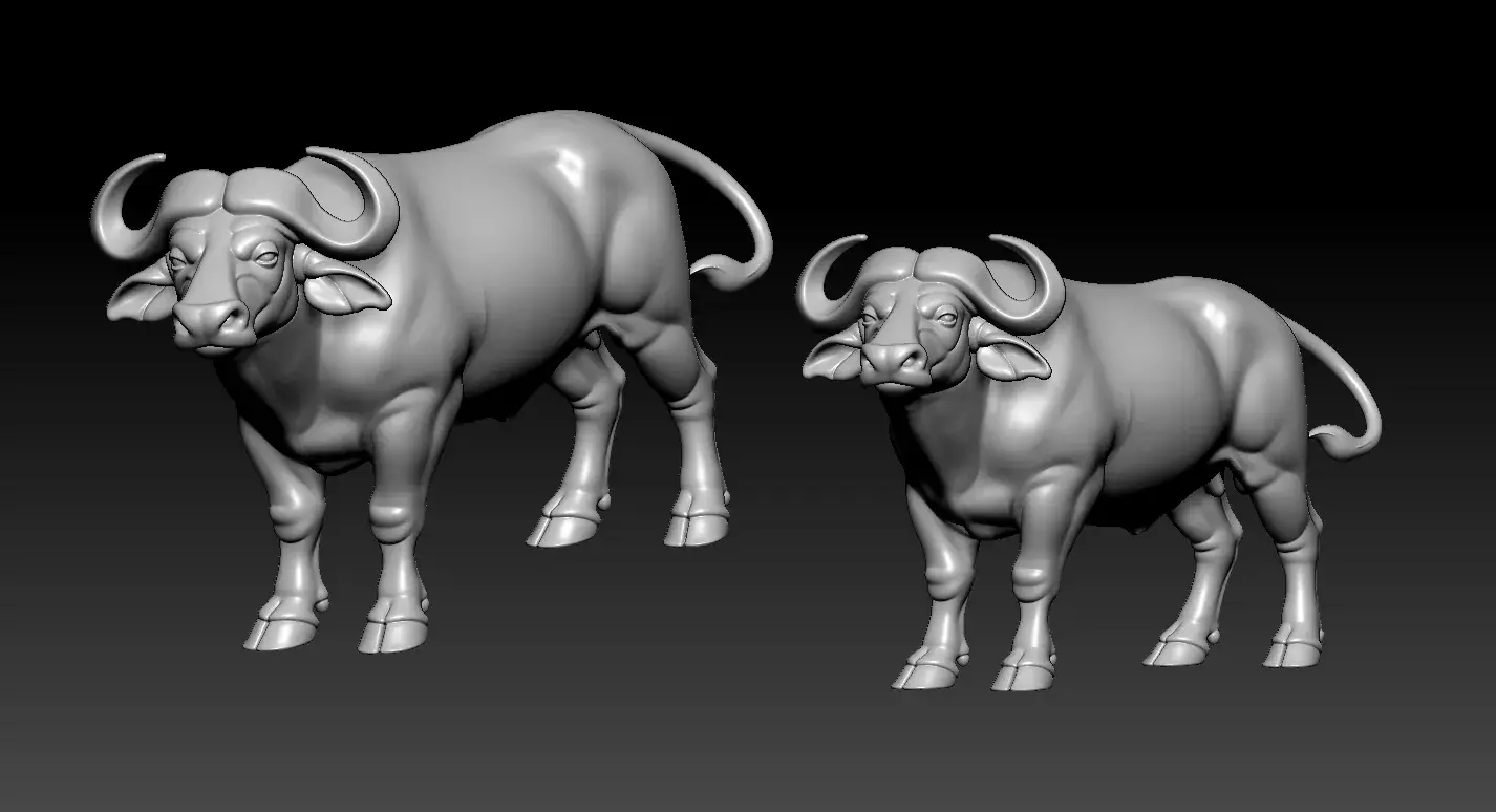 Other STL Download - African buffalo model - buffalo statue - 3D ...
