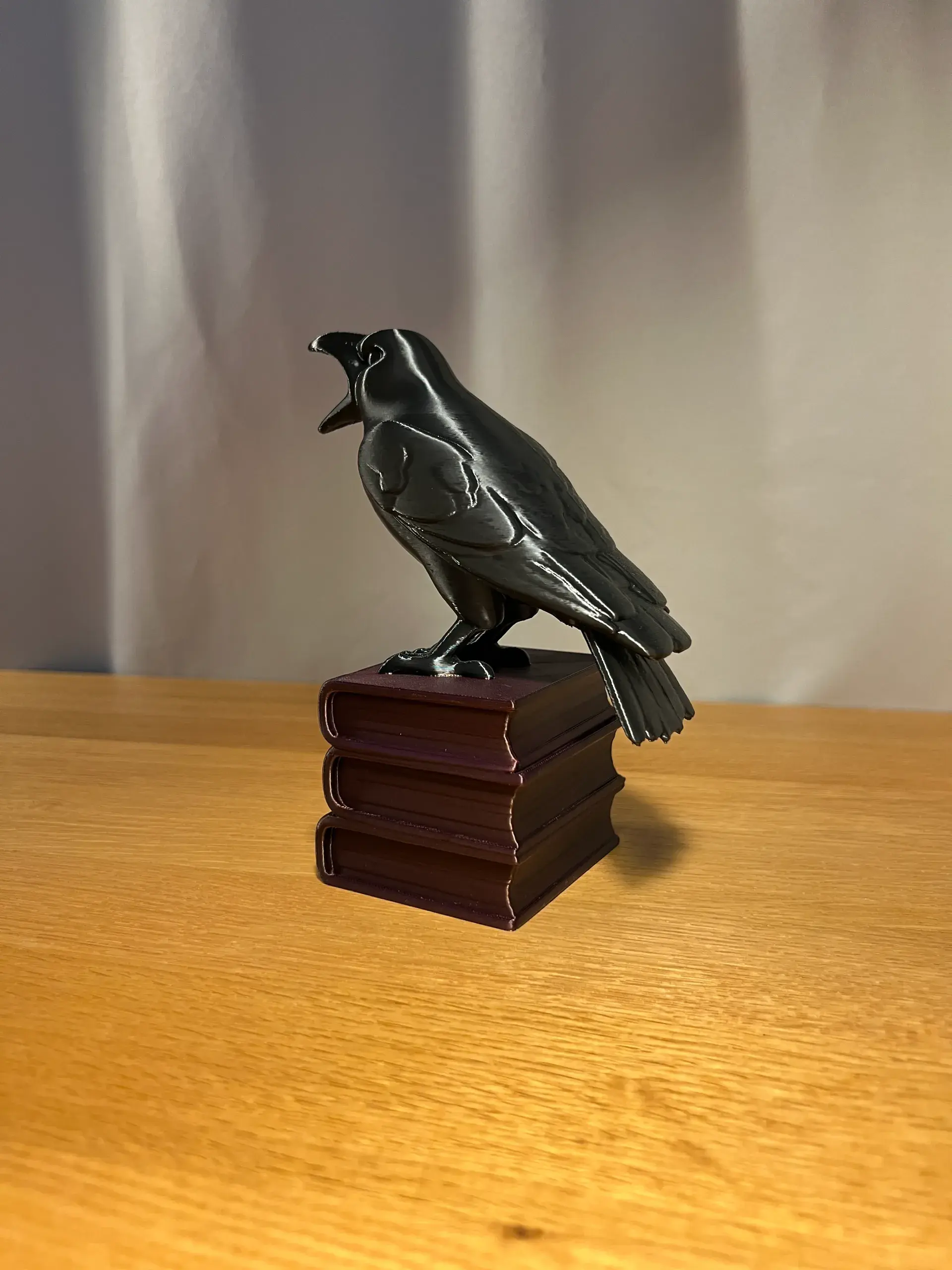 3D Printer Files | 3MF File | Crow on Books | Creality Cloud