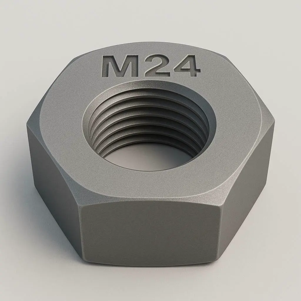 Tools & Spare Parts STL Download - m24 nut / m24 somunby MehmetYilmaz