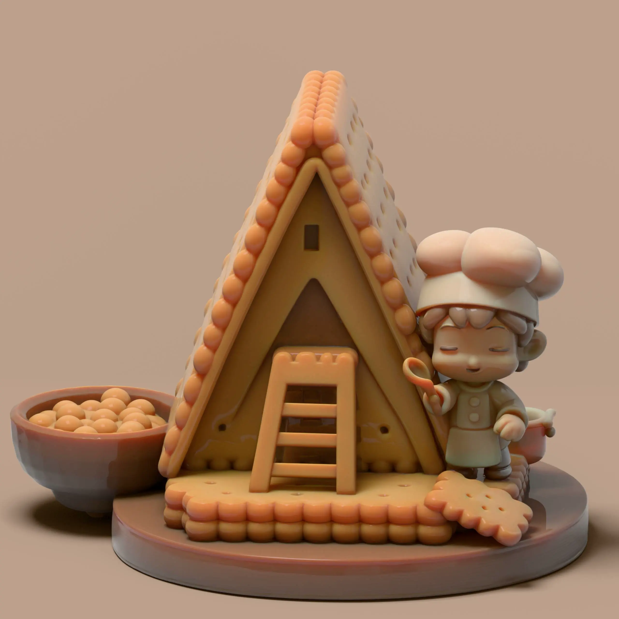3D Printer Files | 3MF File | Cute Baker | Creality Cloud