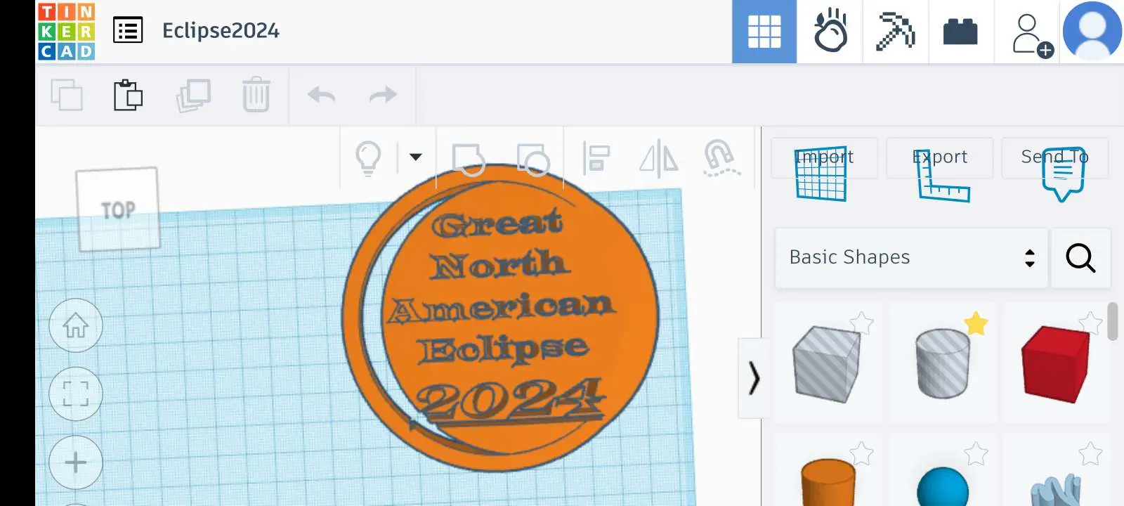 Badges & Coins STL Download - Eclipse 2024 Coasterby VRMikeDeuce