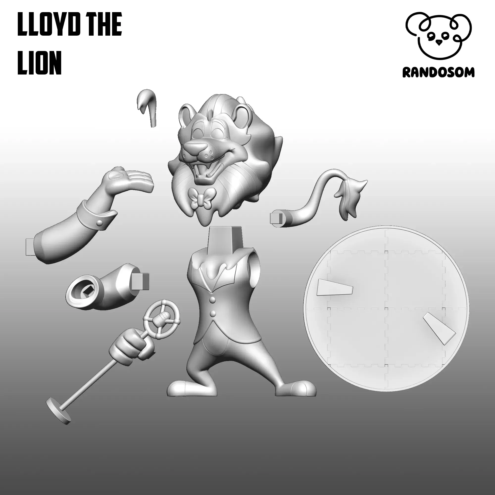 Other STL Download - Lloyd the Lion - Indigo Parkby Randosom