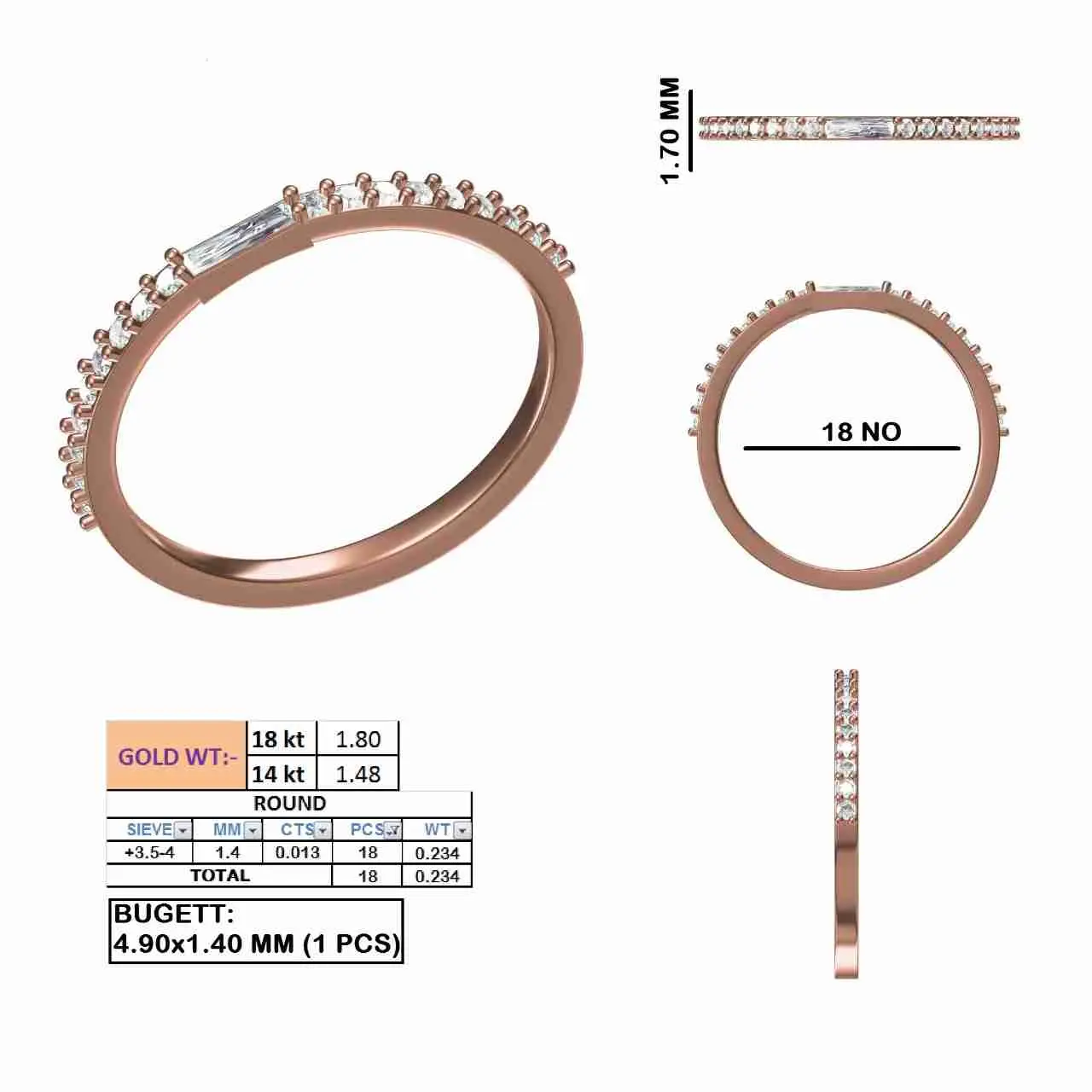 Jewellery STL Download - Budget diamond Ringby Jewelry Maker