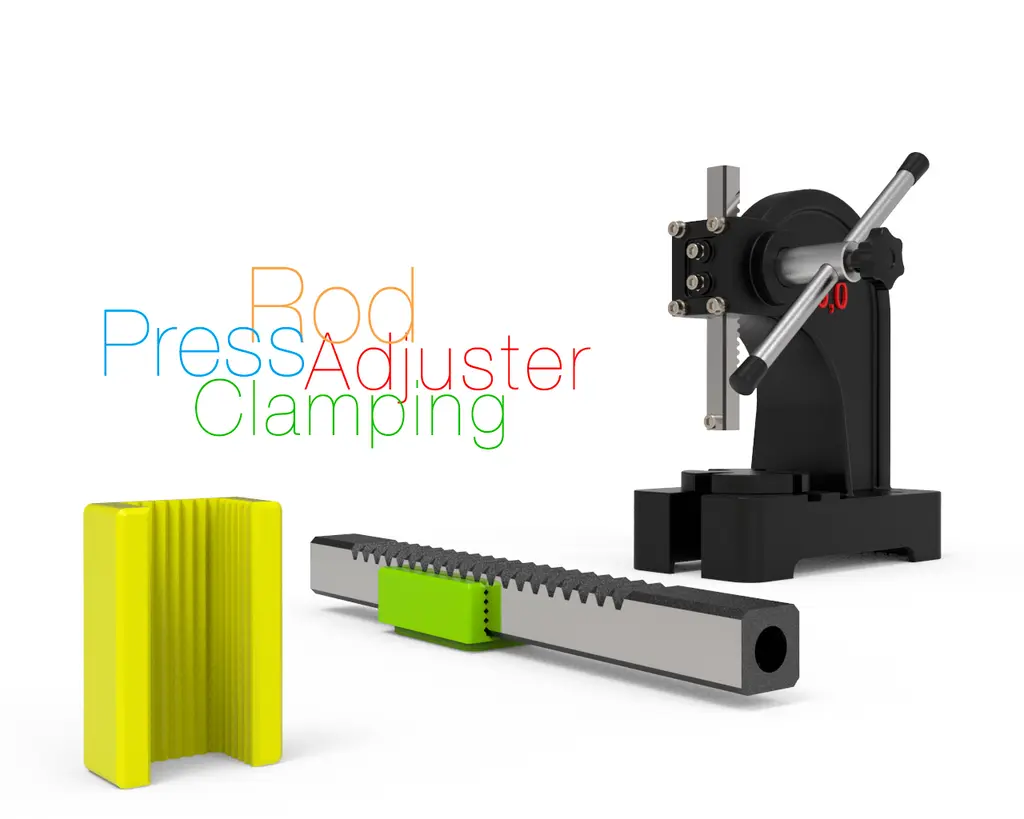 3D Printer Files | 3MF File | Press Rod Clamping Adjuster | Creality Cloud