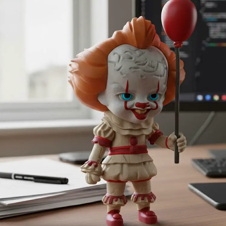 Characters & Creatures STL تنزيل - Pennywise Chibi - GALAXIARUM 3D
