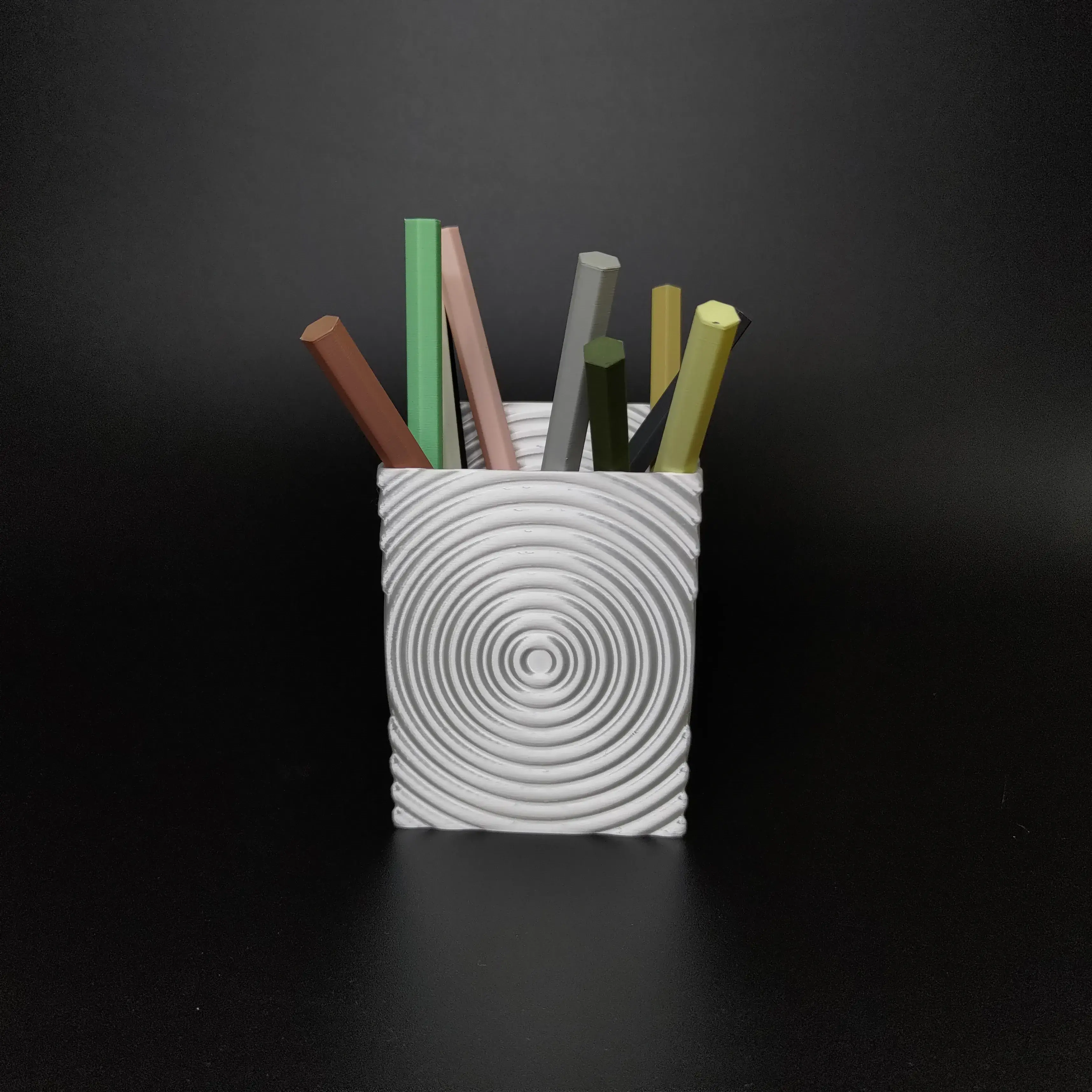 Home Decorations & Ornaments STL indir - WAVE PEN HOLDER - ILNUR_KHARISOV