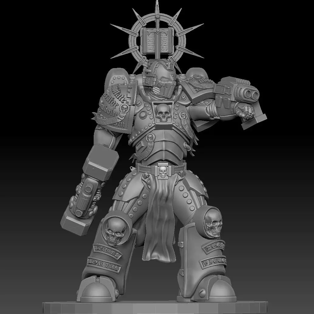 Characters & Creatures STL Download - Steel Sentinel 2by Silent Gil