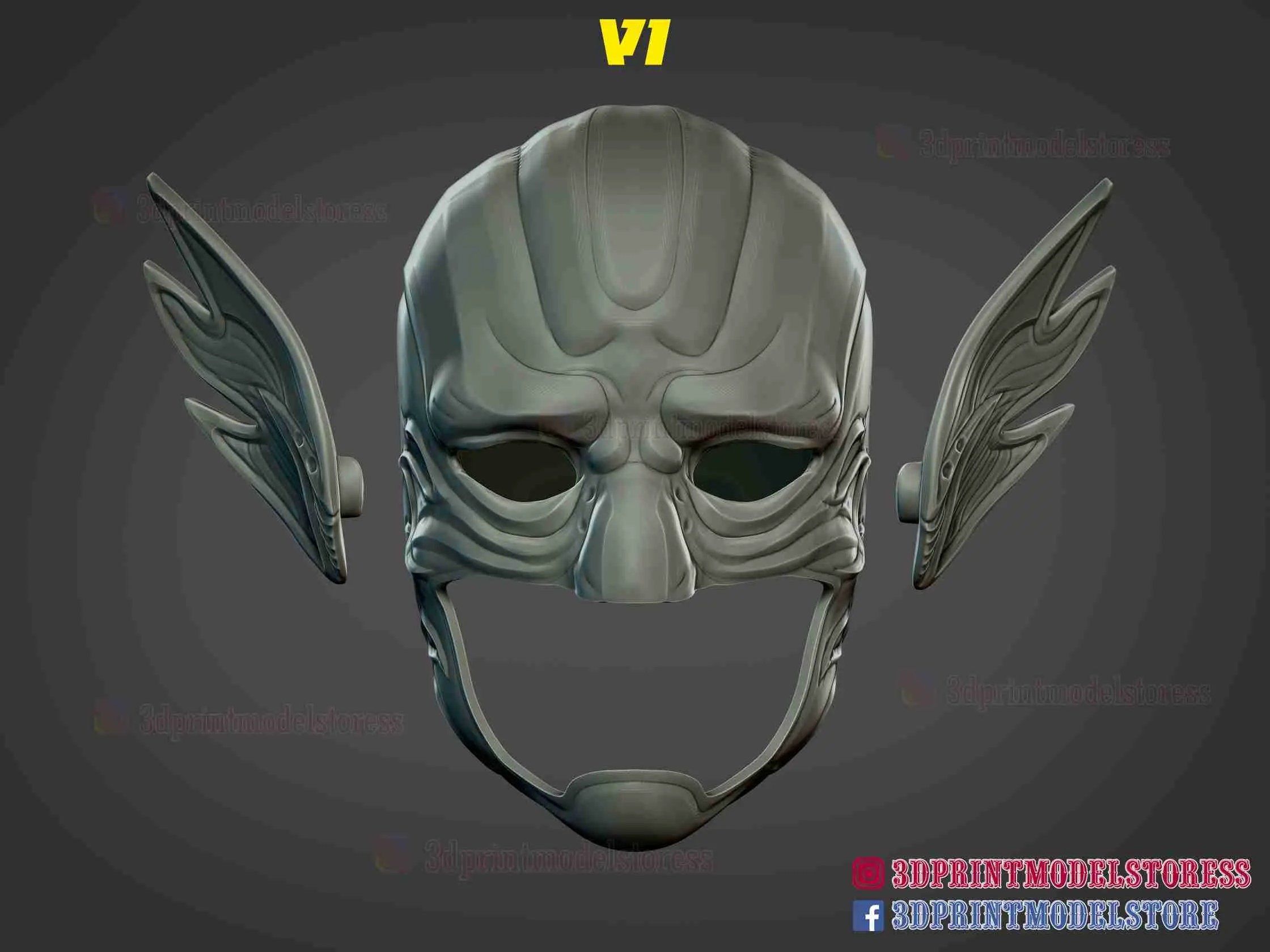 Cosplay STL Download - The Flash Helmet - Flashpoint - DC Comics ...