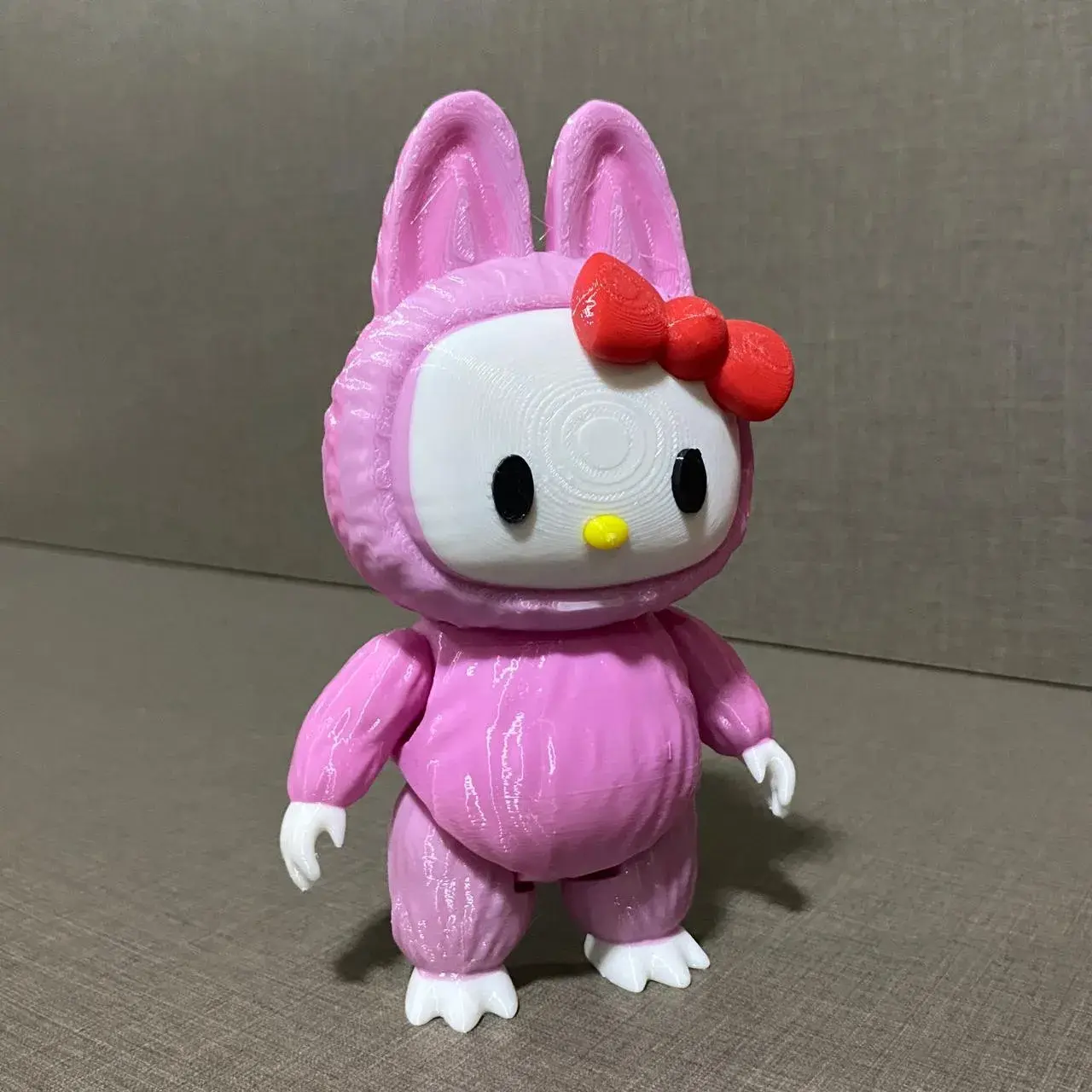 Other STL Download - Labubu hello kitty keychain-Ozvald-3D
