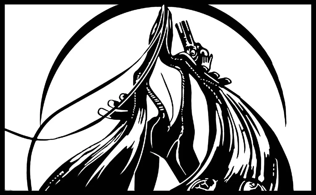 Free Sculptures & Artworks STL Download - Bayonetta stencil 2by SMT_M 🦊