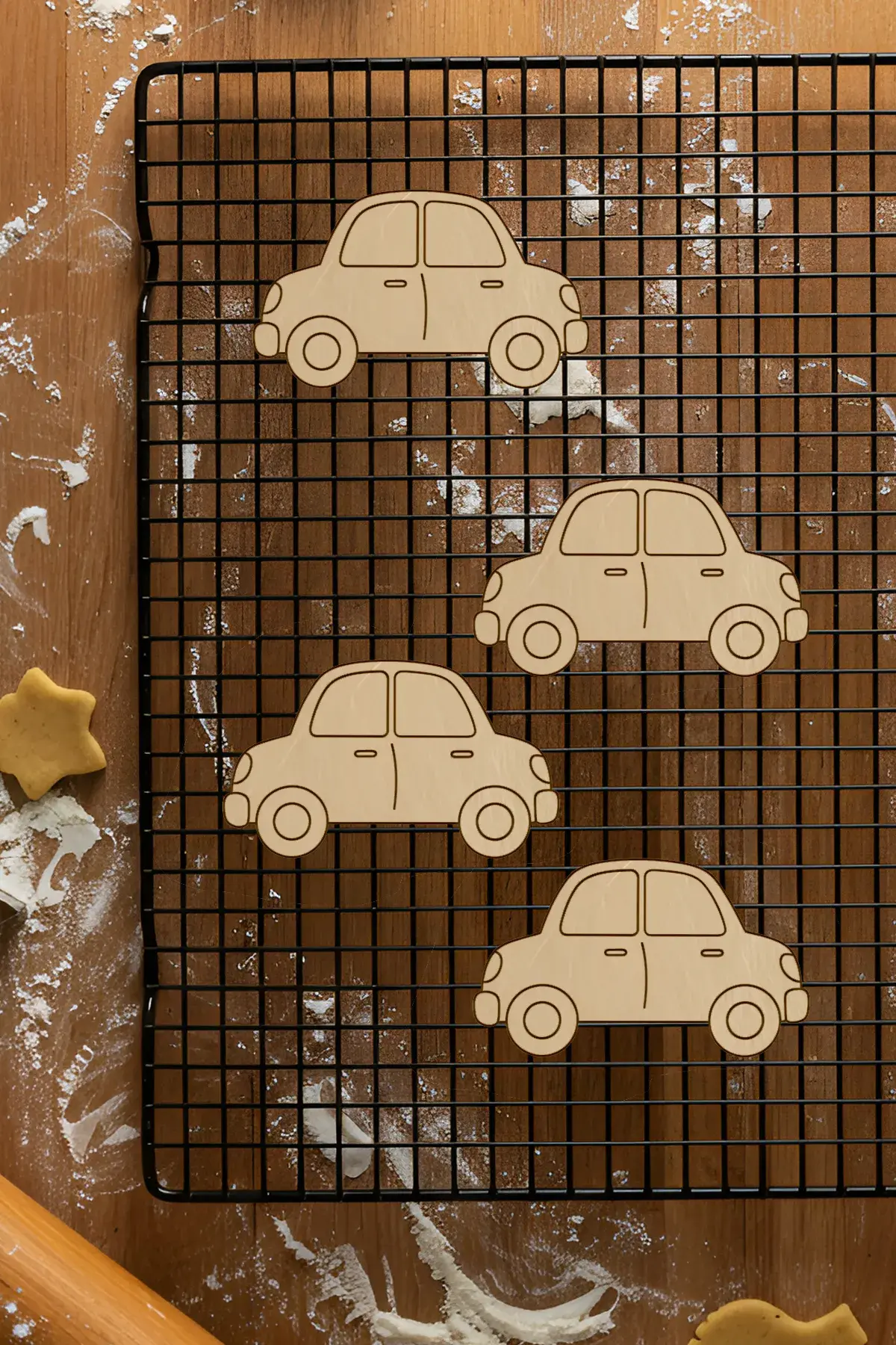 Home Decorations & Ornaments STL Download - Car Cookie Cutter, Biscuit ...