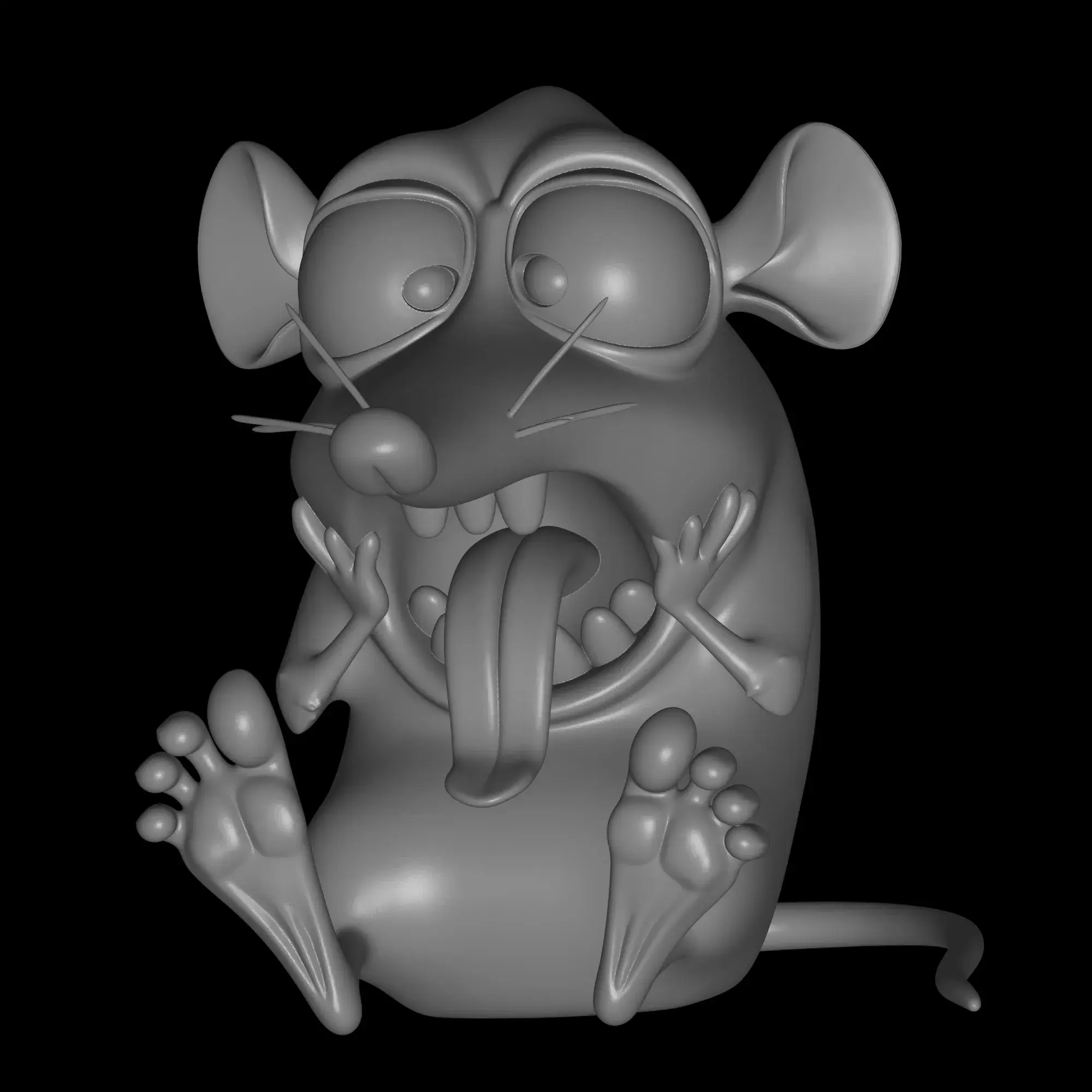 Sculptures & Artworks STL Download - scared mouse modelby BiLeN MeSH SToRe
