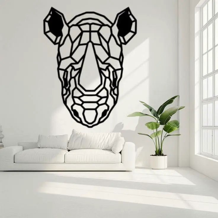 Home Decorations & Ornaments STL Download - rhino wall decorby Danu Pubudu