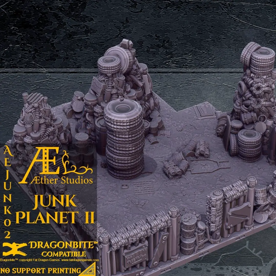 Other STL Download - AEJUNK02 - Junk Planet 2by Aether Studios