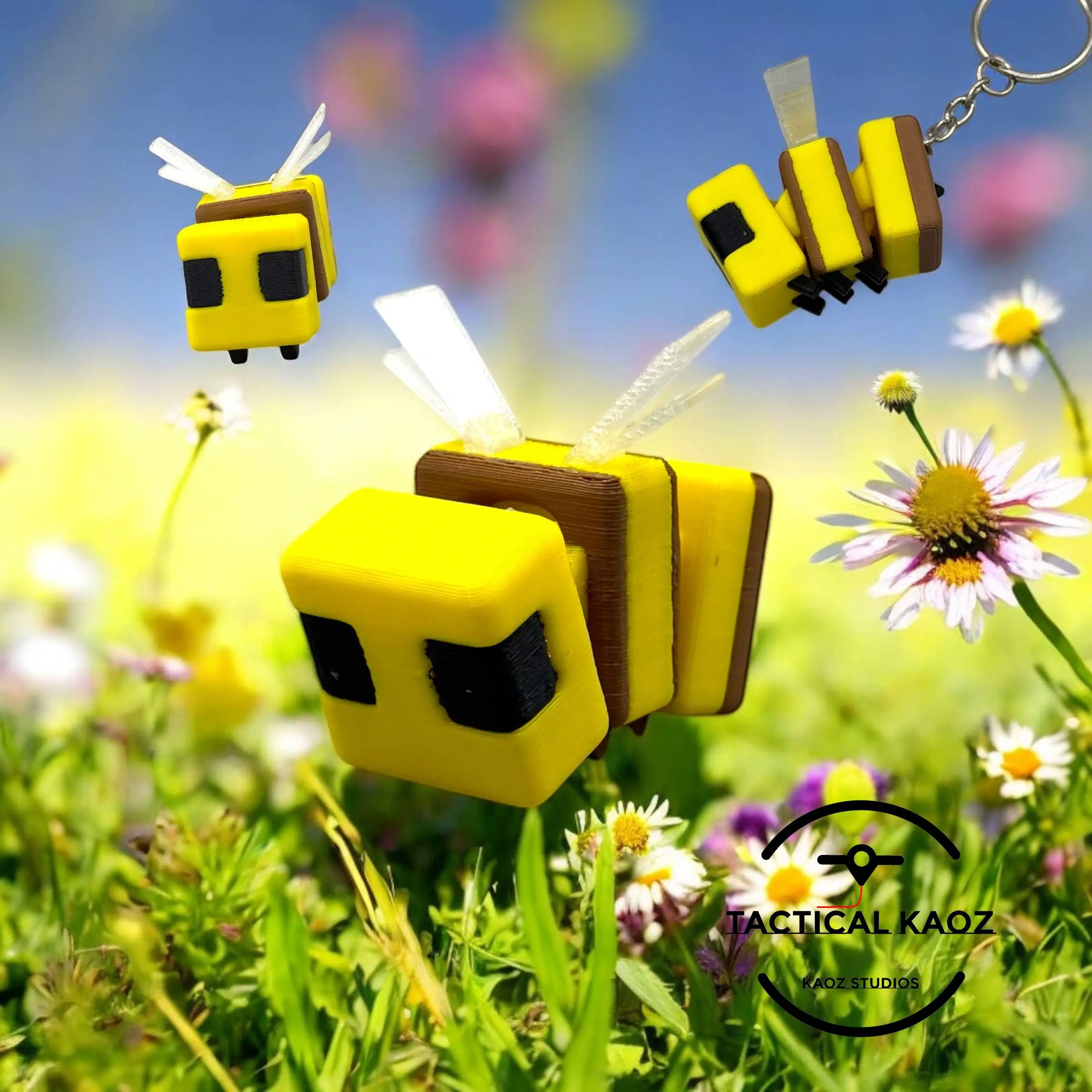 Characters & Creatures STL Descarga - Minecraft Bee – Flexy Print-in ...