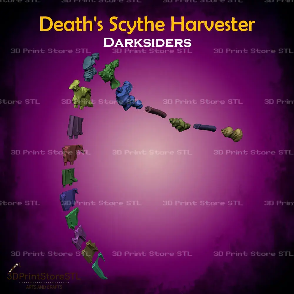 Cosplay STL Download - Deaths Scythe Harvester Cosplay Darksiders - STL ...